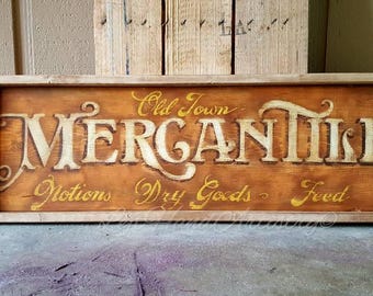 Mercantile sign | Etsy