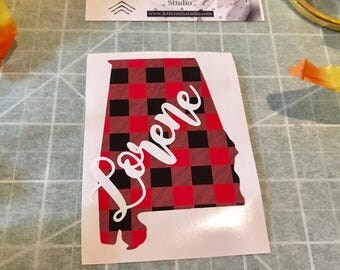 Alabama decal | Etsy