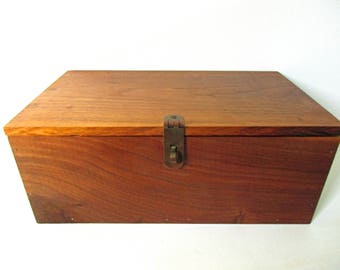 Hinged wood box | Etsy