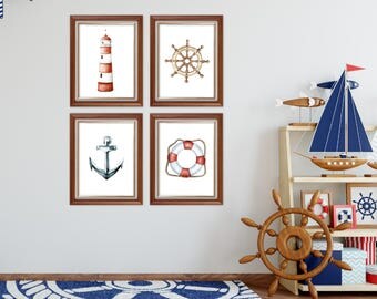 Nautical wall art | Etsy