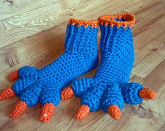 Monster Slippers CROCHET PATTERN PDF Kids Womens Mens Adult