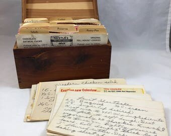 Vintage recipe box | Etsy