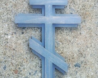 Three bar cross | Etsy