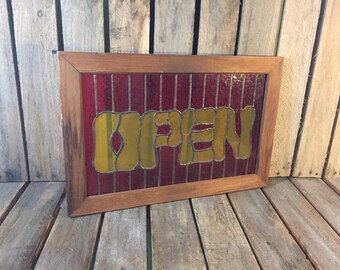 Vintage stain glass | Etsy