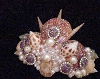 Needle Felted Mermaid with Seashell Fins Original design by