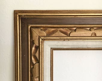 Gold wood frame | Etsy