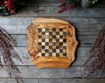 Wood checker board | Etsy