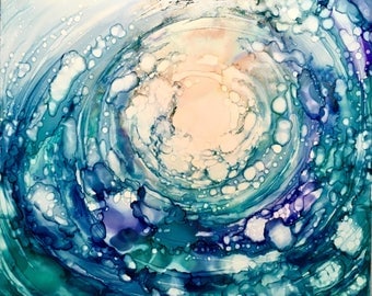 Alcohol ink art | Etsy