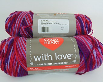 Red heart variegated yarn | Etsy