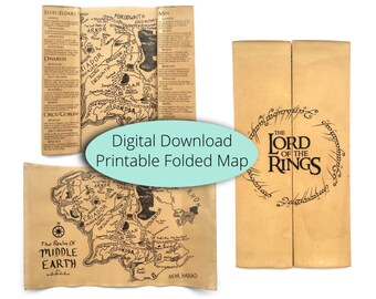 Middle earth map | Etsy