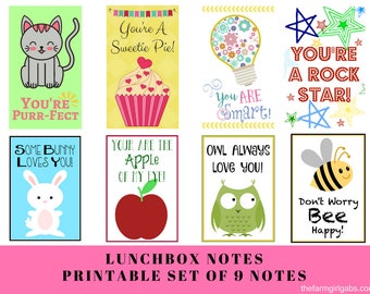 18 Motivational Lunch Box Notes for kids