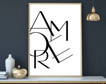 Amore print | Etsy