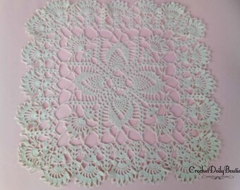 Square crochet doily | Etsy
