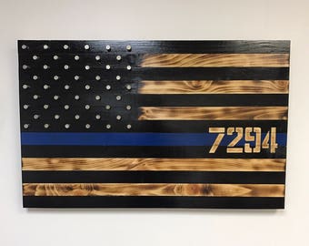 Thin blue line art | Etsy
