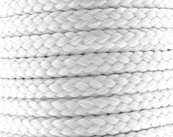 Natural White 100% Cotton Braided Cord Rope Craft Macrame