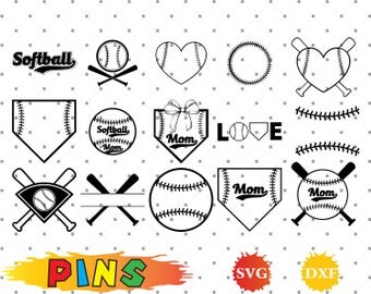 Softball svg | Etsy