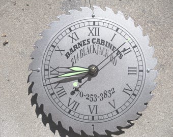 Saw blade clock | Etsy