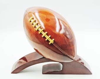 Wood football | Etsy