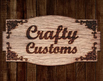 Wood burned sign | Etsy