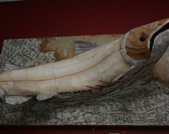 Paper mache fish | Etsy