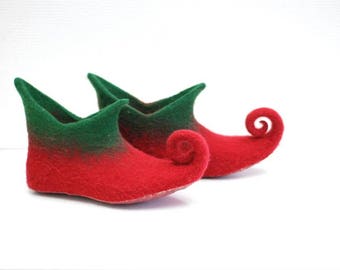 Curly toe slippers | Etsy