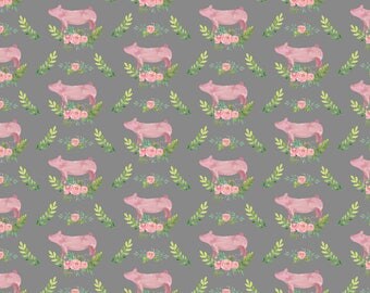 Pig fabric | Etsy