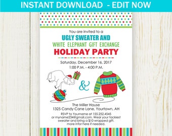 Sweater invitation | Etsy