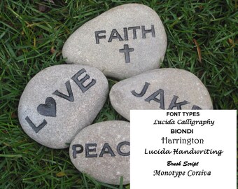 Inspirational stones | Etsy