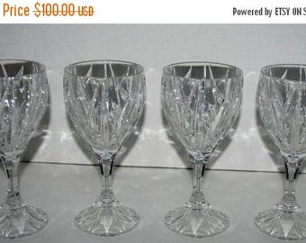 Crystal stemware | Etsy