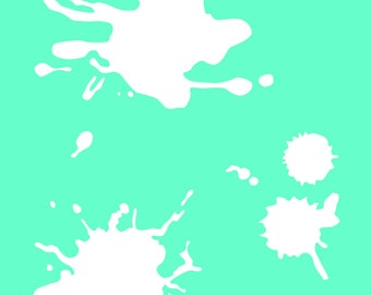 Splatter stencil | Etsy