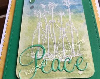 Peace card | Etsy