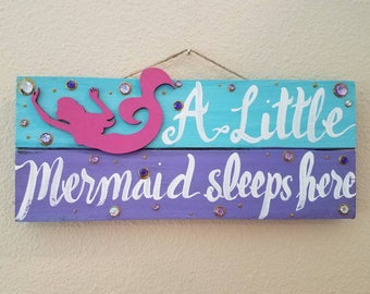 Little mermaid sign | Etsy