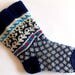 Classic Scandinavian Wool Socks with patterns. Women and Men