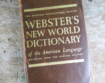 Webster dictionary | Etsy