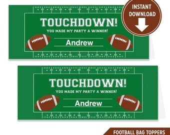 Football labels | Etsy