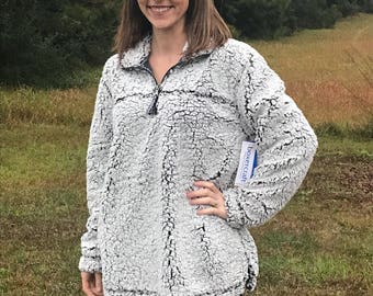 Monogram sherpa | Etsy