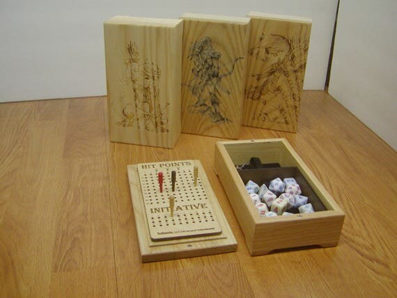 Heirloom style D&D Pathfinder Hit Point Initiative Dice