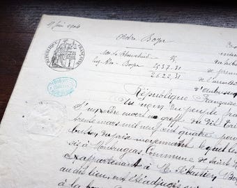 French script paper | Etsy