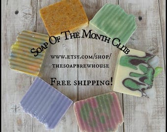 Soap of the Month Club 12 Month Soap Subscription LARGE 6oz