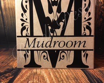 Monogrammed tiles | Etsy