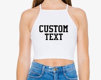 Custom crop top | Etsy