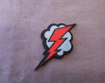 Lightning bolt patch | Etsy