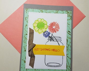 Say hello card | Etsy