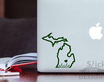 Michigan outline | Etsy