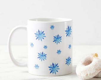 Snowflake mug | Etsy