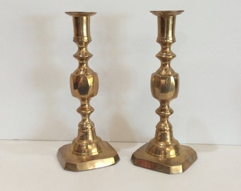 Brass candlesticks | Etsy