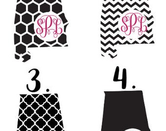 Alabama monogram | Etsy