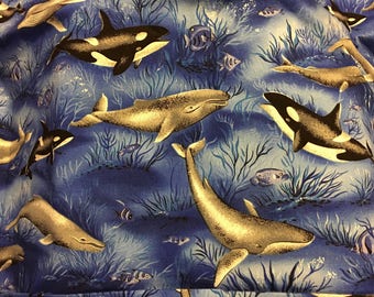 Orca fabric | Etsy