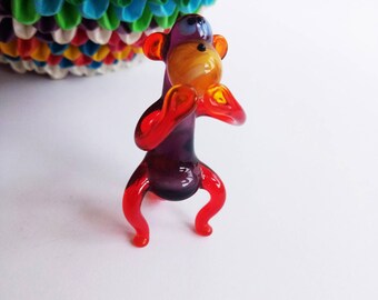 Glass monkey | Etsy