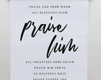 Doxology print | Etsy